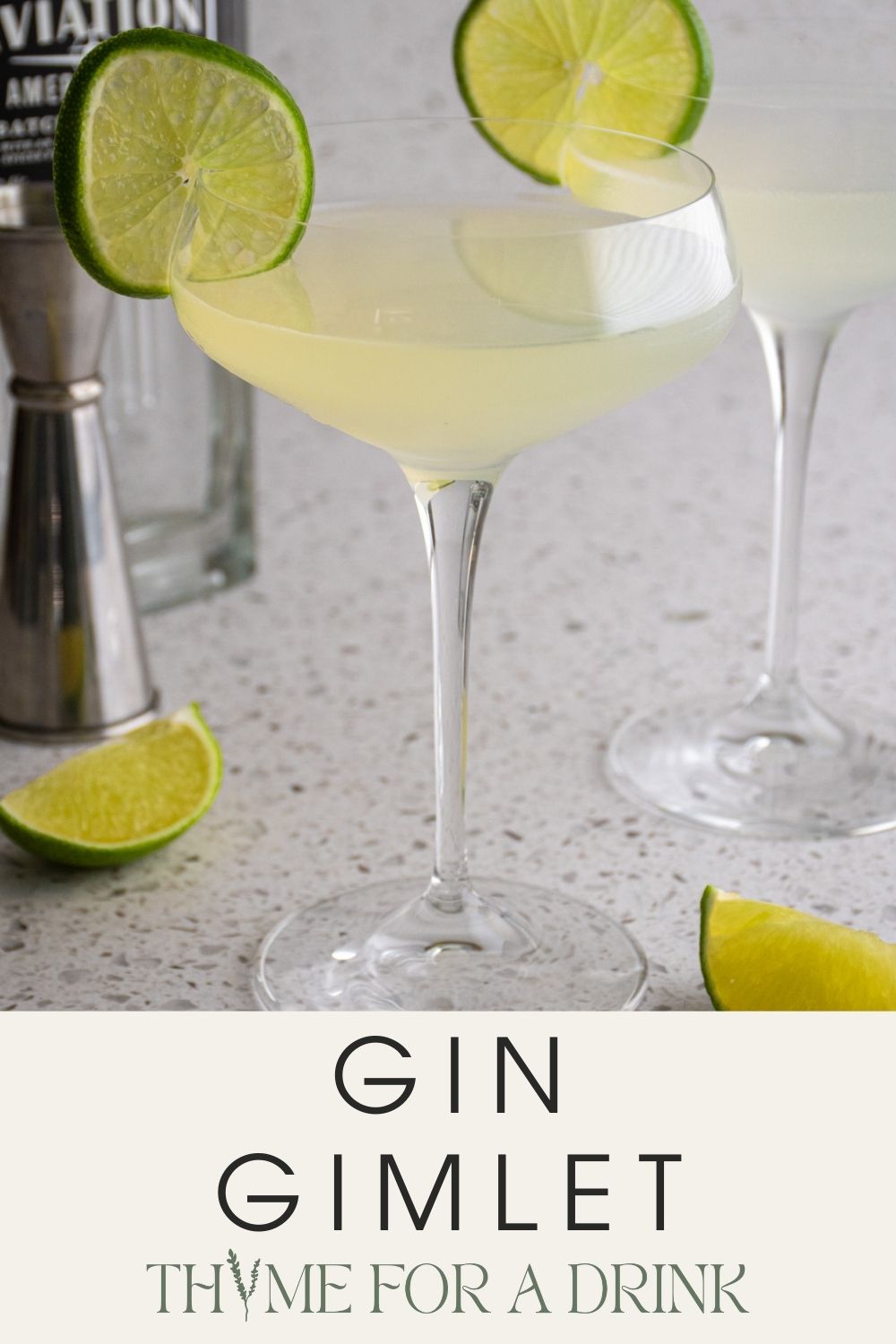 Gin Gimlet Recipe - Thyme For A Drink