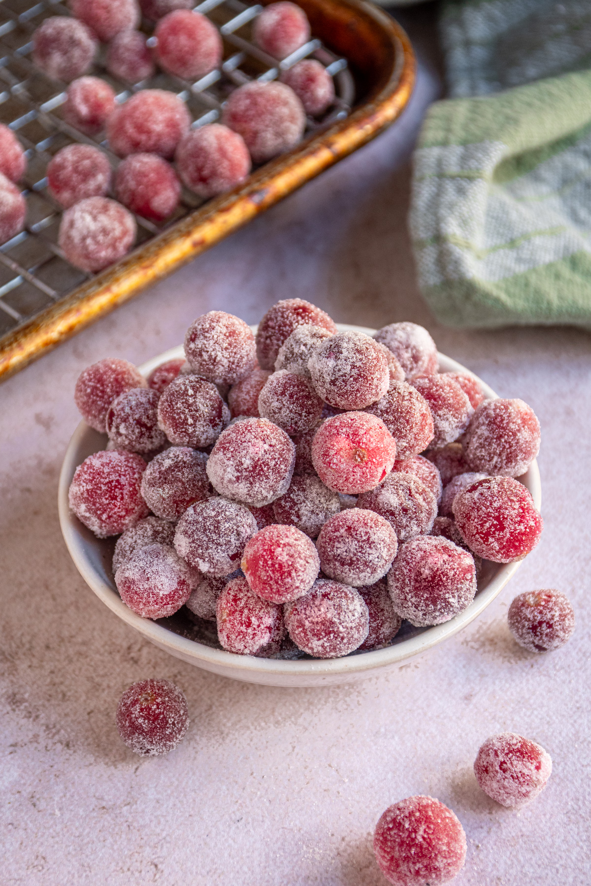 Sugared Cranberries Recipe - Thyme For A Drink