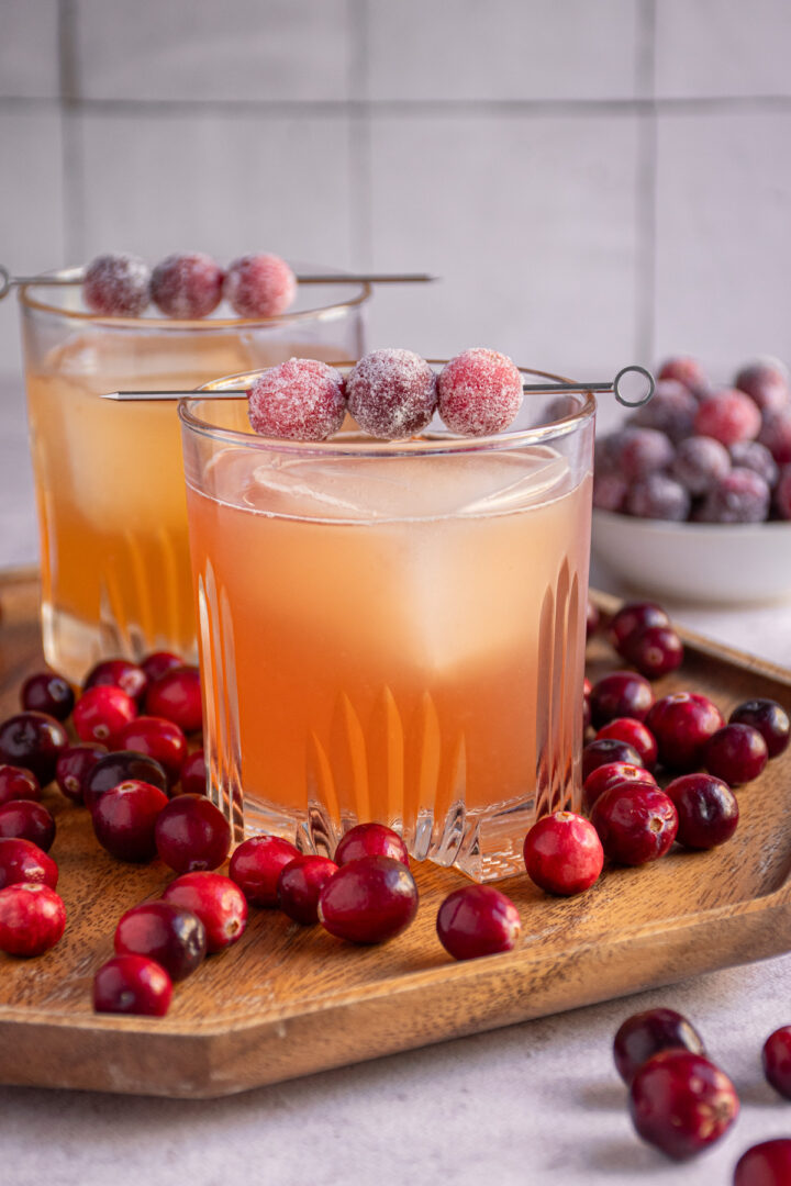 Cranberry Bourbon Smash - Thyme For A Drink