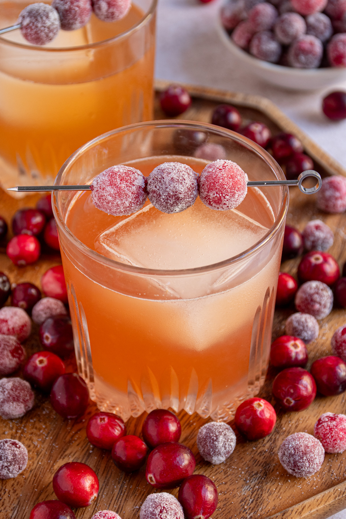 Cranberry Bourbon Smash - Thyme For A Drink