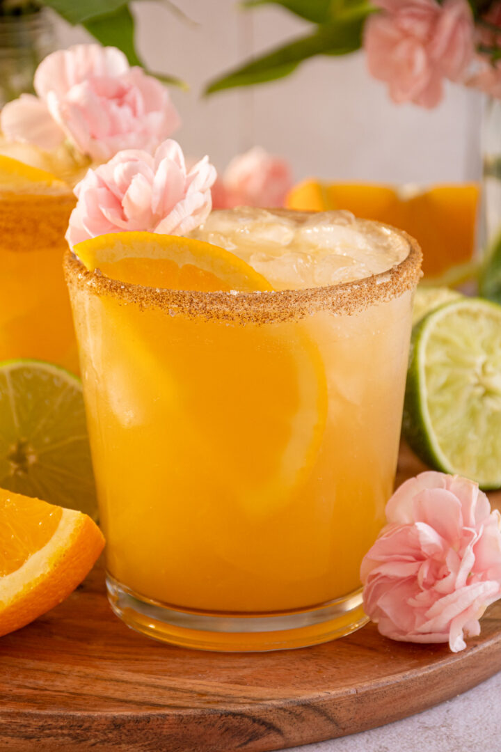 Ginger Orange Mocktail with Kombucha - Thyme For A Drink