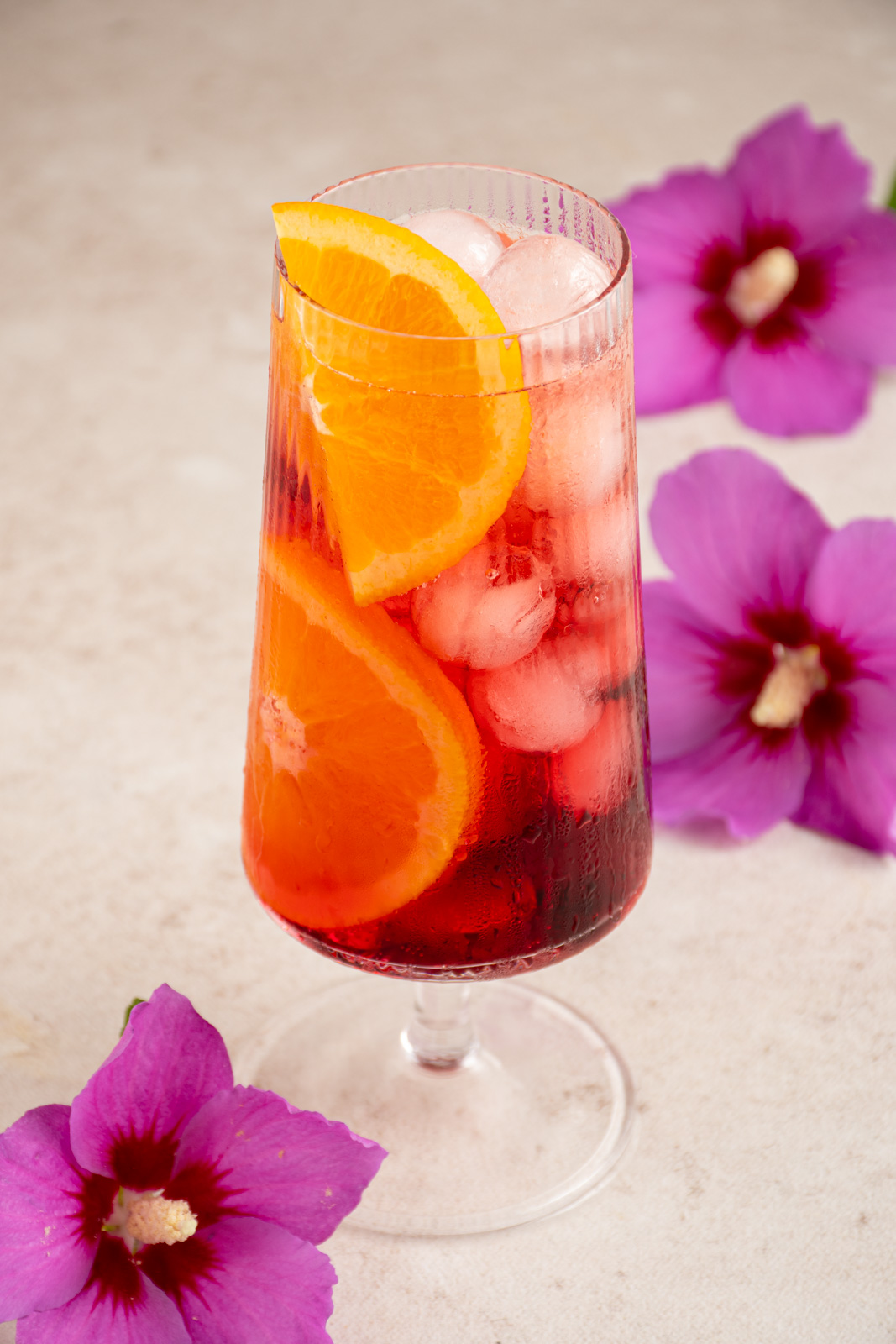 Refreshing Hibiscus Spritz - Thyme For A Drink