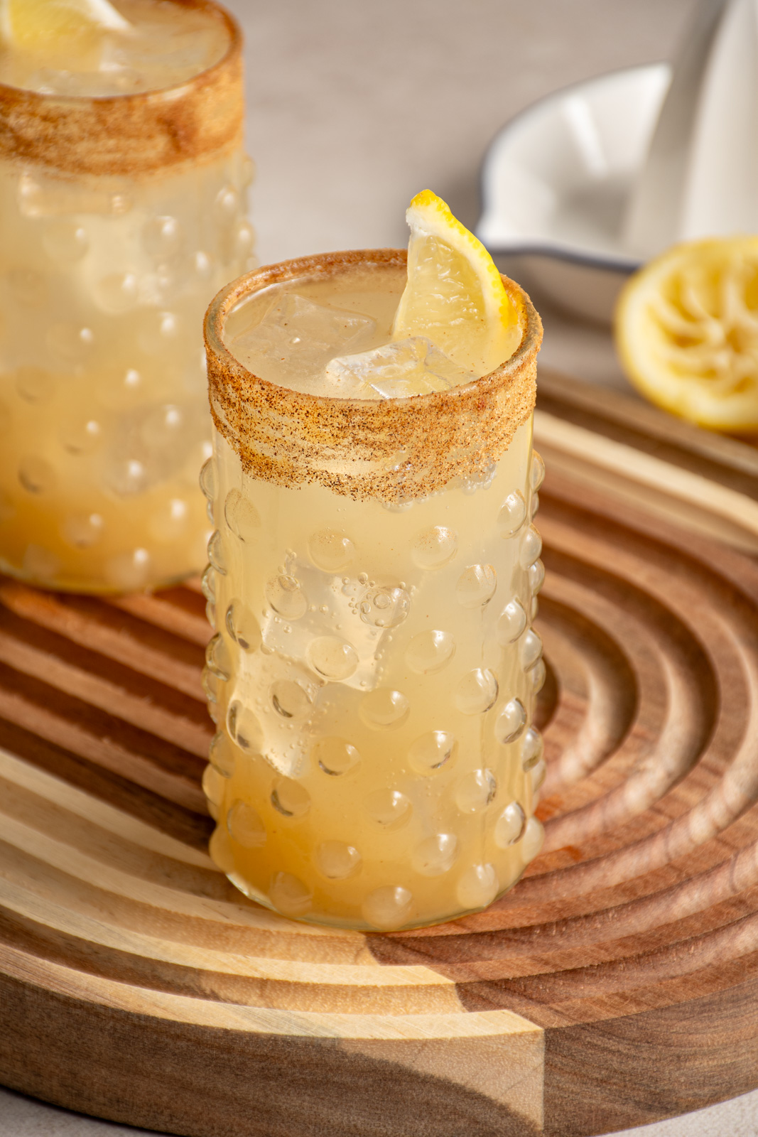 Sparkling Pear Ginger Mocktail - Thyme For A Drink