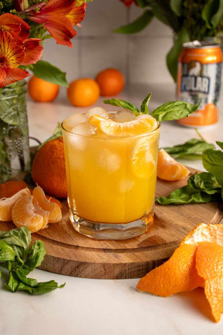 Honey Mandarin Orange Mocktail - Thyme For A Drink