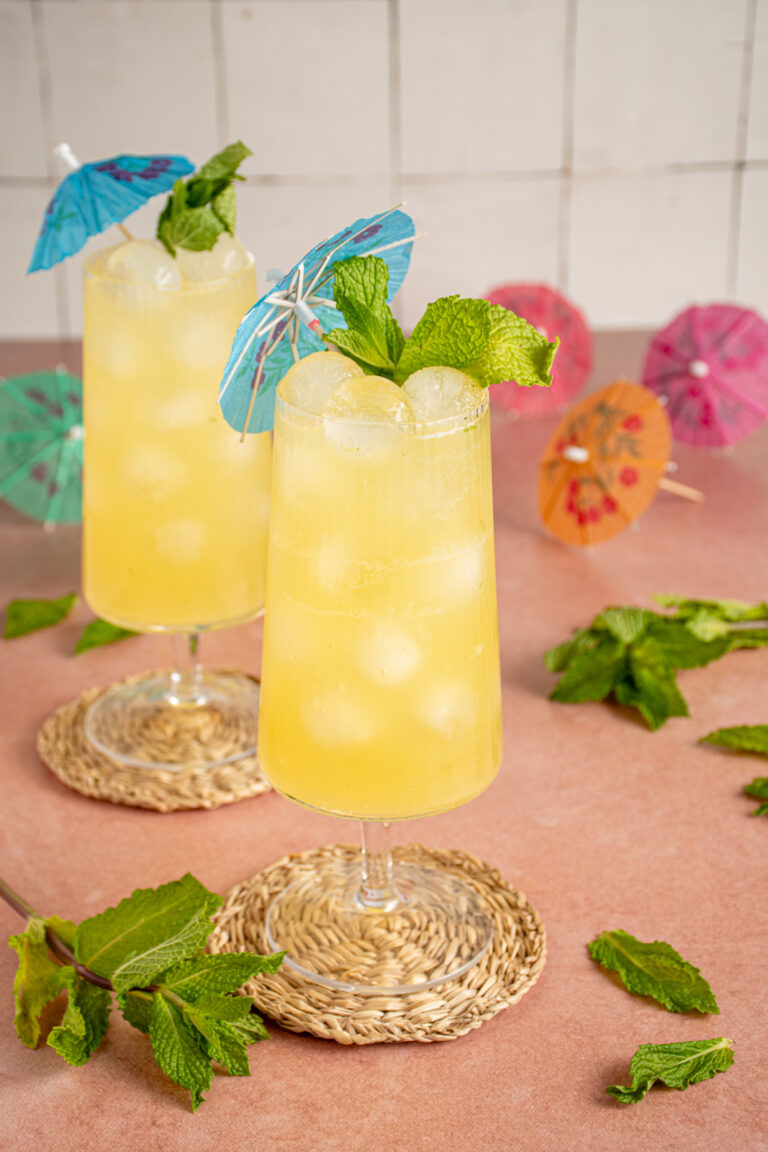 Pineapple Ginger Mocktail - Thyme For A Drink