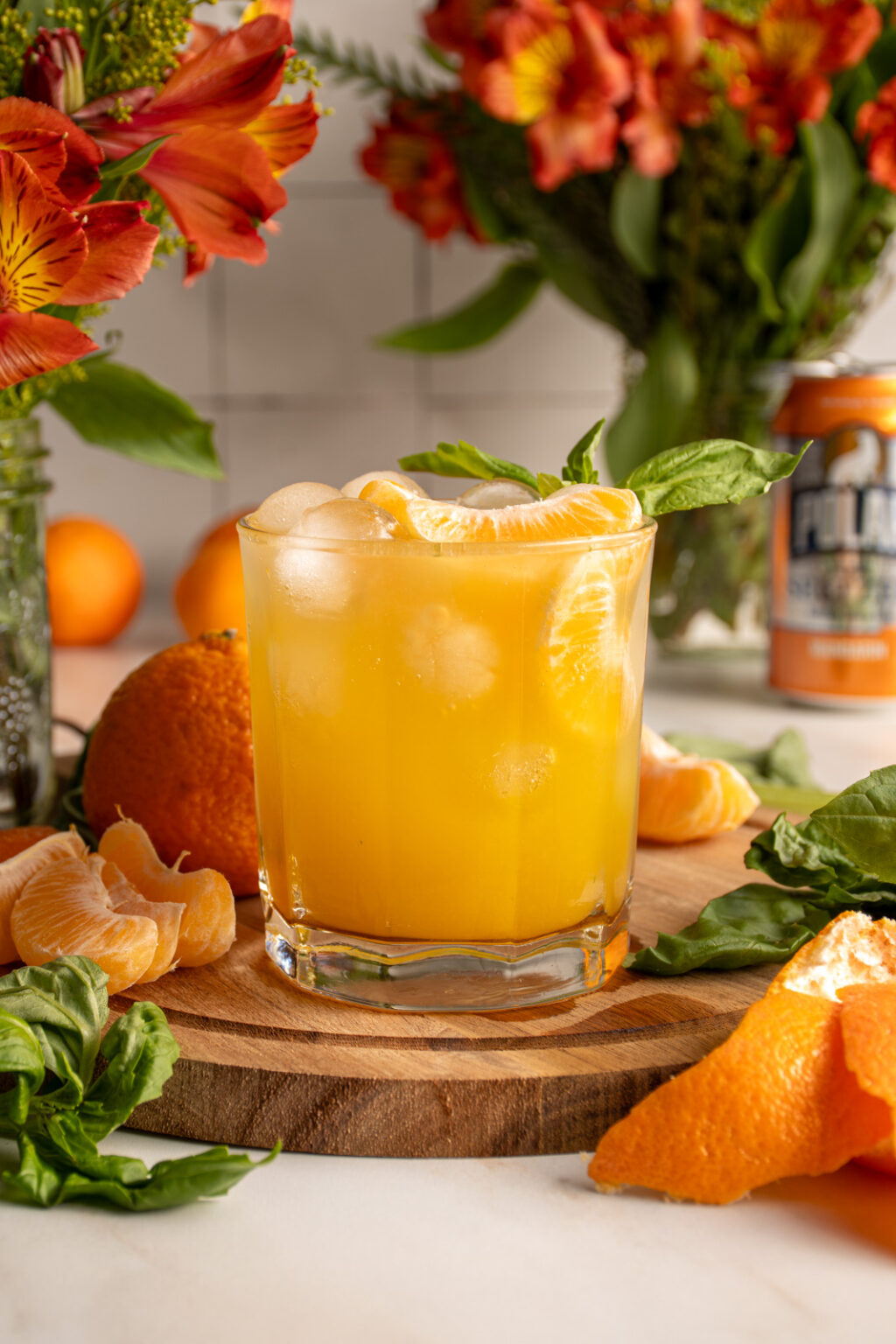 Honey Mandarin Orange Mocktail - Thyme For A Drink