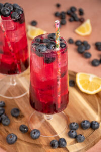 Refreshing Blueberry Ginger Beer Mocktail - Thyme For A Drink